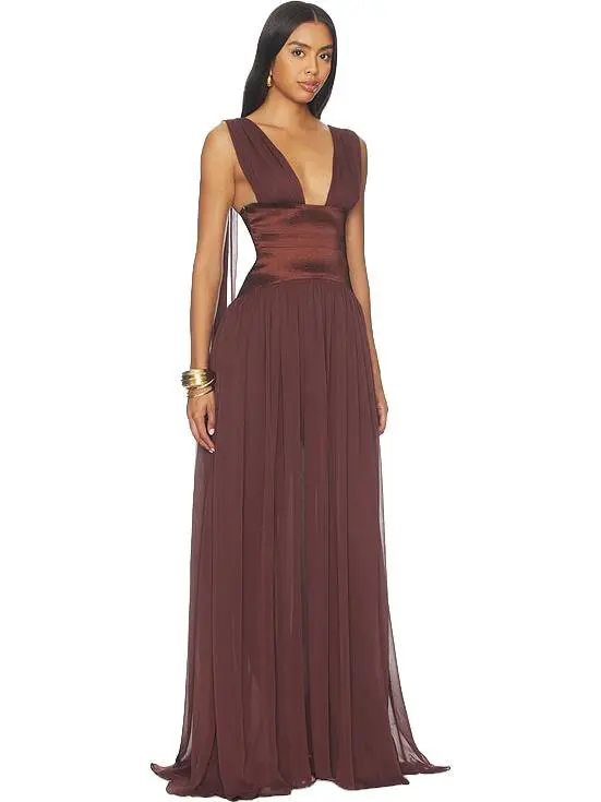 Arcina Ori Ramona Maxi Dress - Cacao
