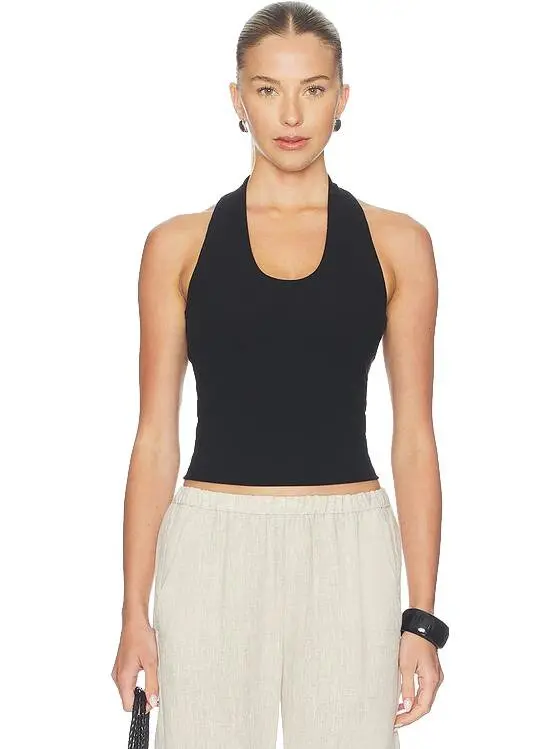 Spanx Spnax Ribbed Halter Top - Black