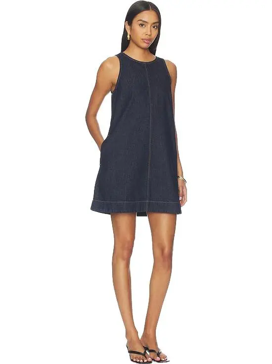 Madewell Denim Halter Dress - Rinse