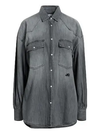 JACOB COHЁN Cotton Denim Shirt - Grey