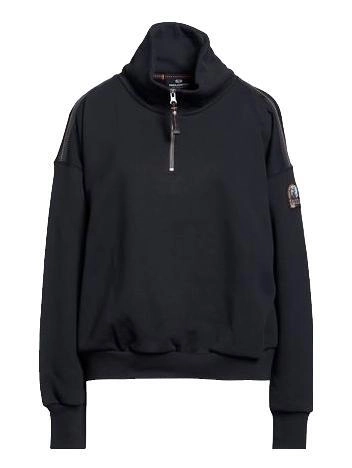 PARAJUMPERS Cotton And Polyester Sweatshirt With Half-zip Neckline - Black