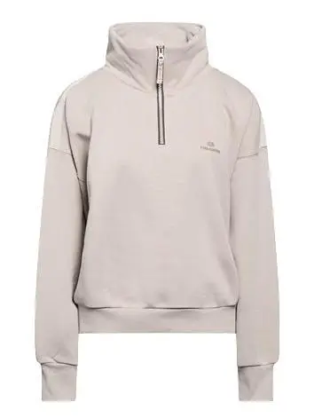 PARAJUMPERS Taupe Cotton And Polyester Sweatshirt With Half-zip Neckline - Grey
