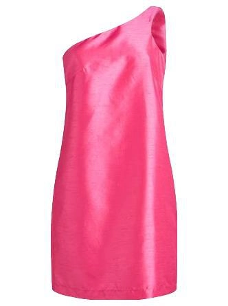 COMPAGNIA ITALIANA One-shoulder Mini Dress In Polyester - Fuchsia