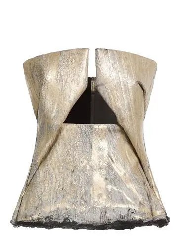Rick Owens Strapless Corset Top With Cutout Detail - Gold