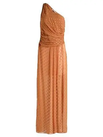 TWINSET One-shoulder Maxi Dress In Viscose Blend - Red