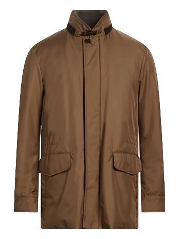 MOORER Polyester Jacket With Detachable Hood - Light Brown