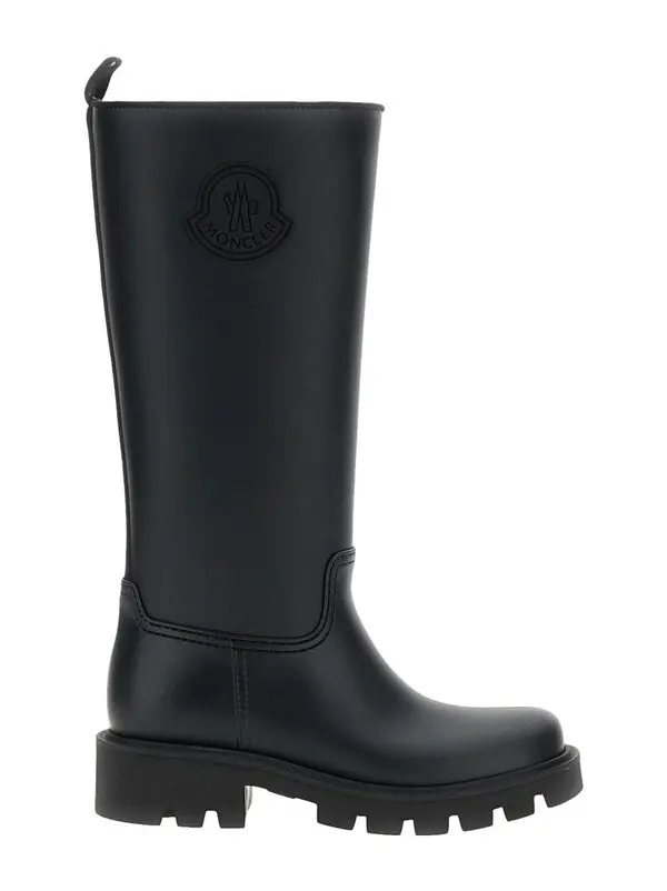 Moncler Kickstream High Rain Boots - Black