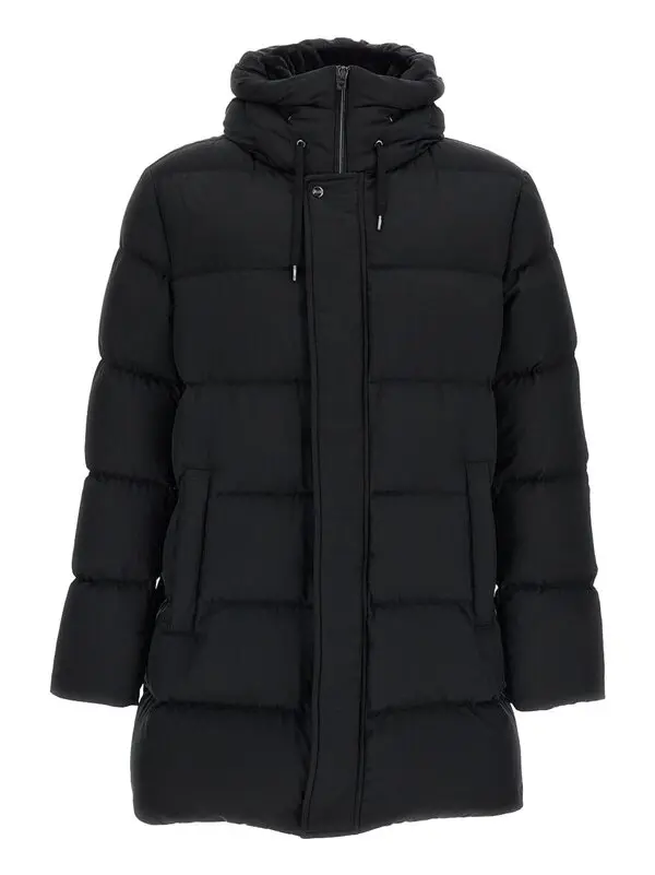 Herno Arendelle Quilted Down Jacket With Removable Fur Collar - Nero