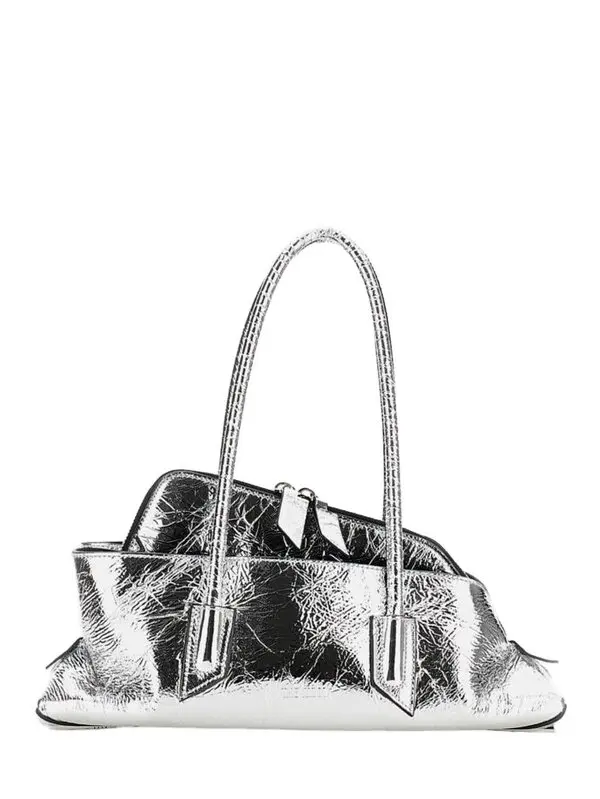Attico Borsa 'la Passeggiata Small' Top Handle - Argento