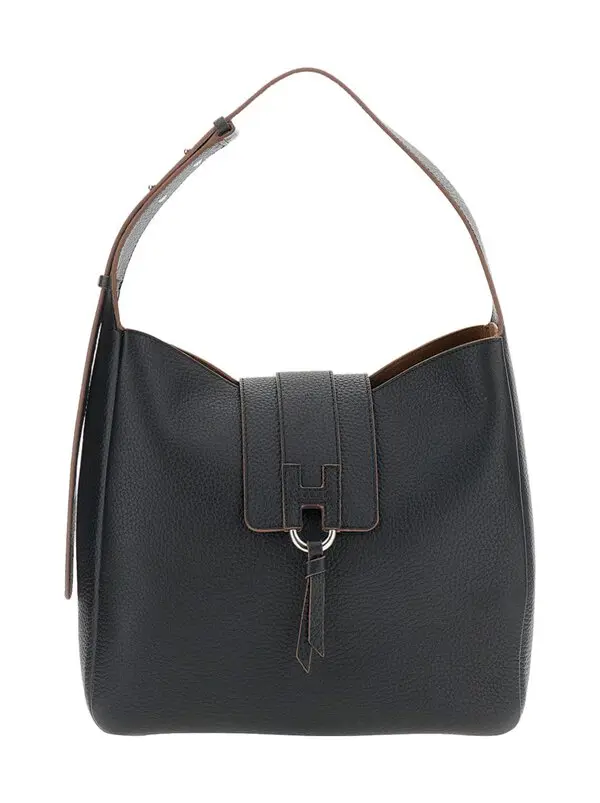 Hogan Hobo Vertical Bag - Black