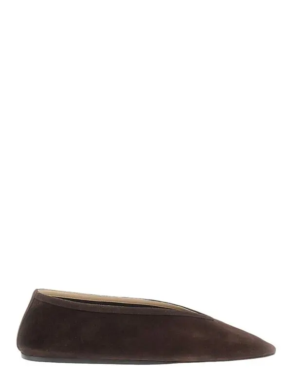 Le Monde Beryl Suede Luna Slipper Shoes - Brown