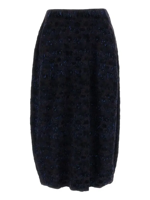 BOBOUTIC Jacquard Knit Midi Skirt - Multicolore