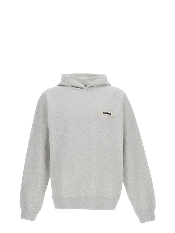 Jacquemus Grosgrain Hoodie Sweatshirt - Grigio