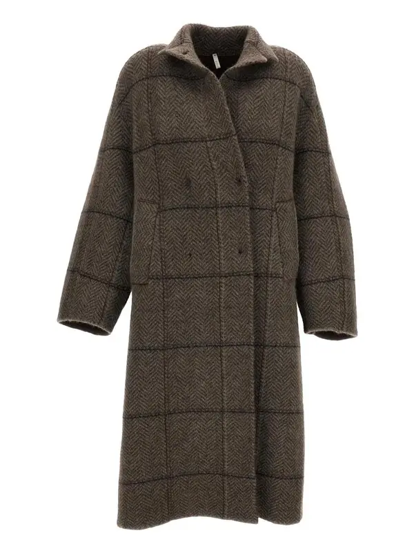 BOBOUTIC Double-breasted Coat - Multicolor
