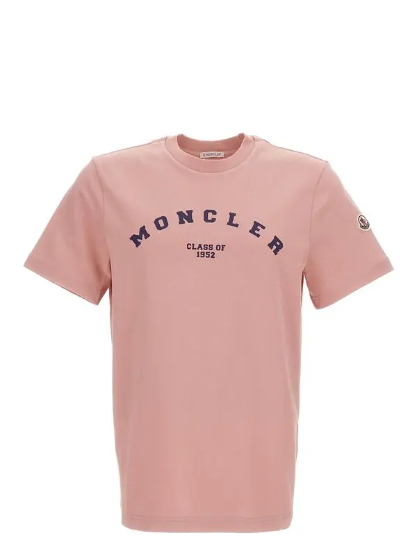 Moncler Maglietta Logo - Rosa