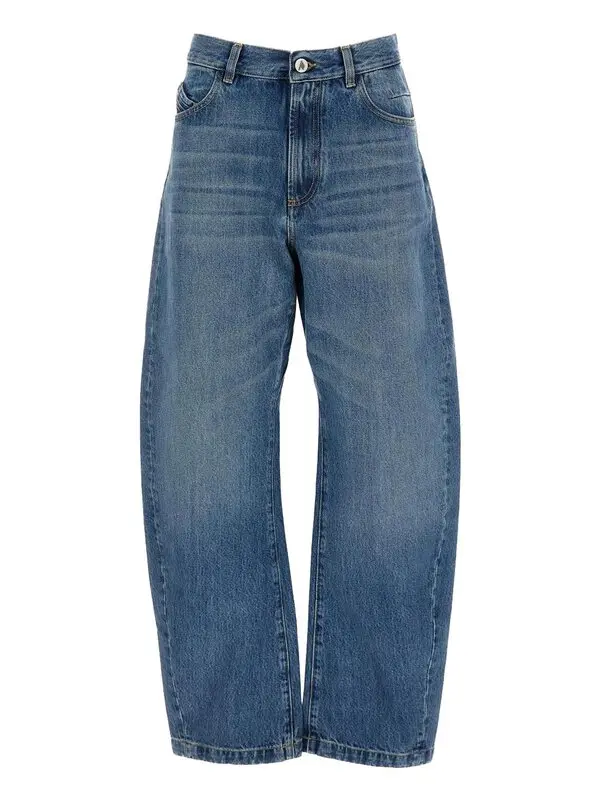 Attico Barrel Leg Jeans - Blue