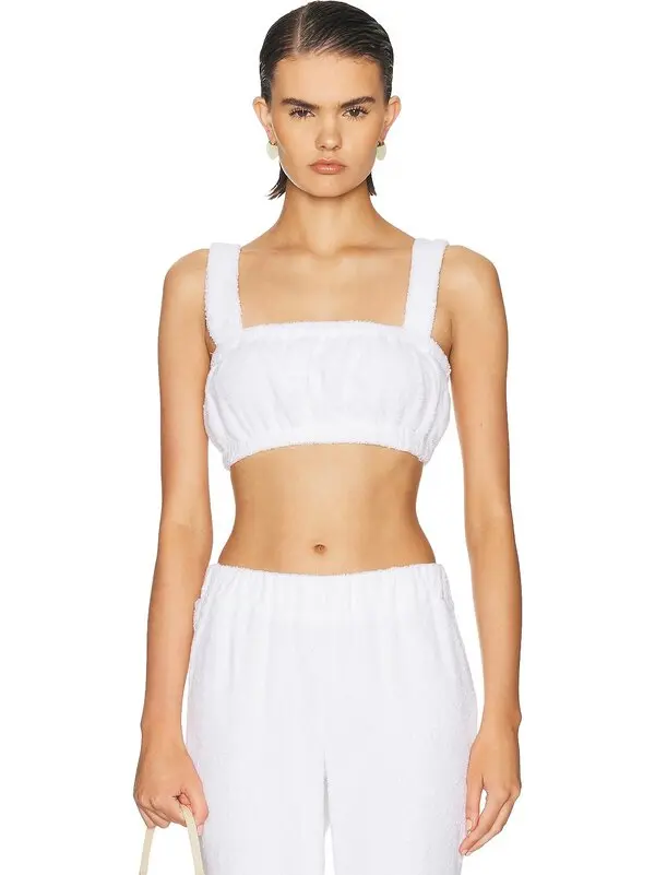Cap D'antibes Cotton Terry Tank Top - Blanc