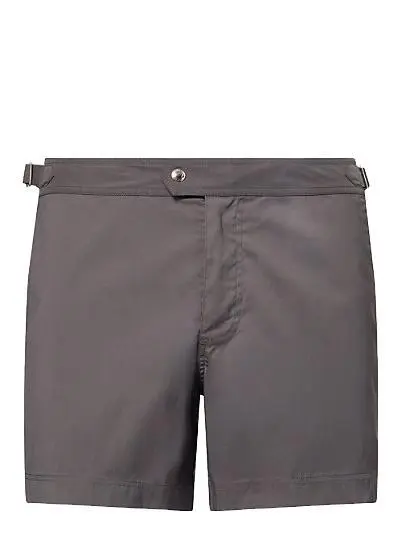 TOM FORD Micro Compact Poplin Swim Shorts - Shadow
