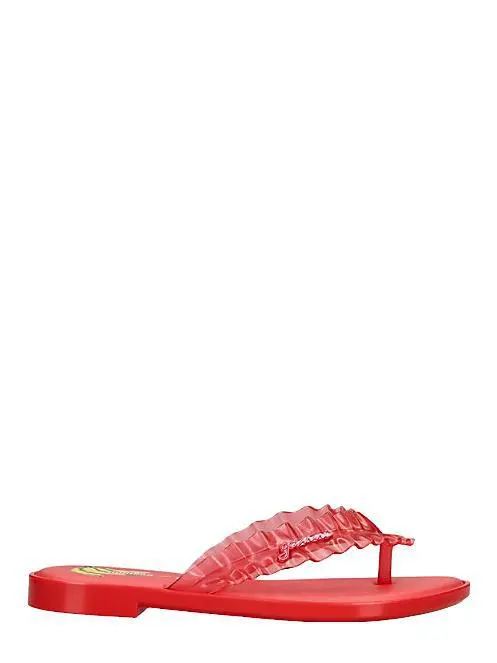 GANNI X Melissa Branded Jelly Flip-flops - Red