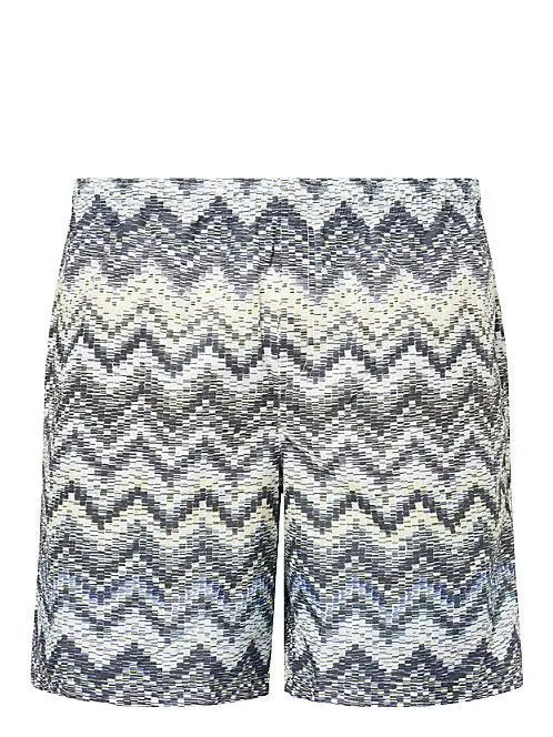Missoni Mid-length Zig-zag Print Swim Shorts - Multi