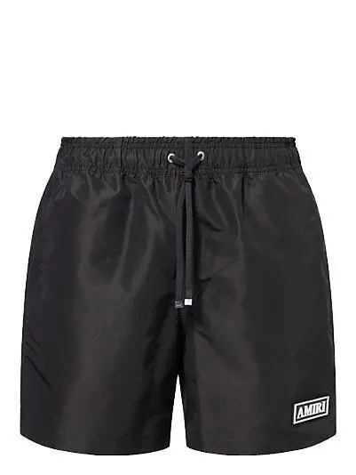 Amiri Patch Swim Shorts - Black