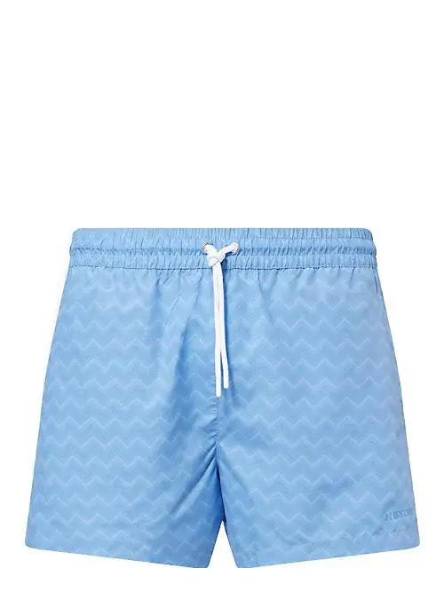 Missoni Mid-length Swim Shorts - Blue