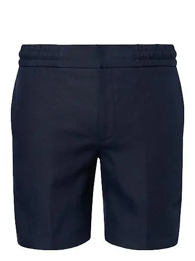 Orlebar Brown Cornell Tailored-fit Italian Linen Shorts - Night Iris