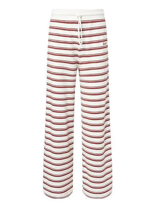 4TH & RECKLESS Striped Cotton Wide Leg Trousers - Multi