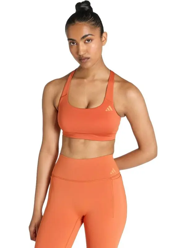 Adidas Optime Workout Medium Support Bra - Fox Orange