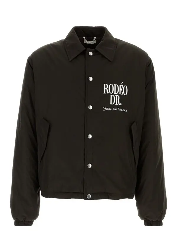 1989 STUDIO Letter Print Casual Jacket - Black