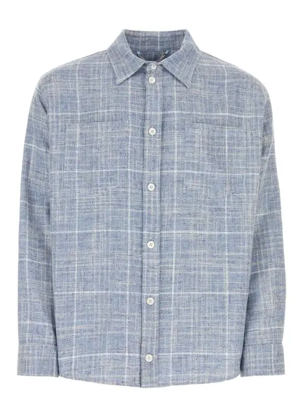 1989 STUDIO Plaid Button-down Shirt - Gray