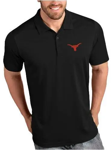 ANTIGUA Texas Longhorns Desert Dry Tribute Polo - Black