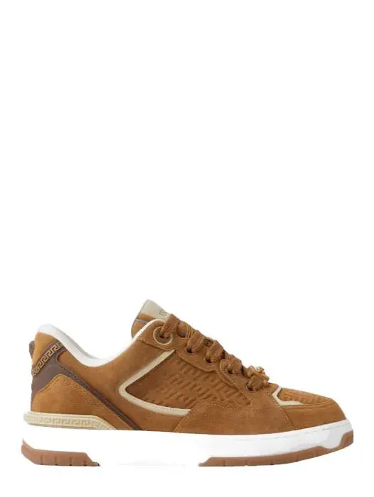 Versace Biggie Basket Low Top Sneakers - Brown