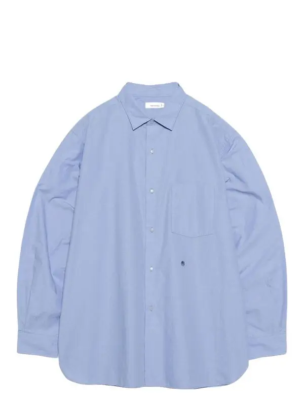 Nanamica Cotton Blend Poplin Shirt - Blue