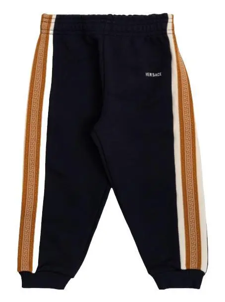 Versace Athletic Pants With Side Stripes - Black