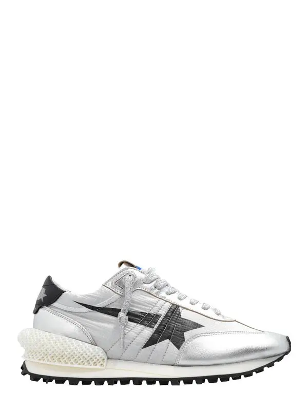GOLDEN GOOSE Marathon Sneakers - Silver/black