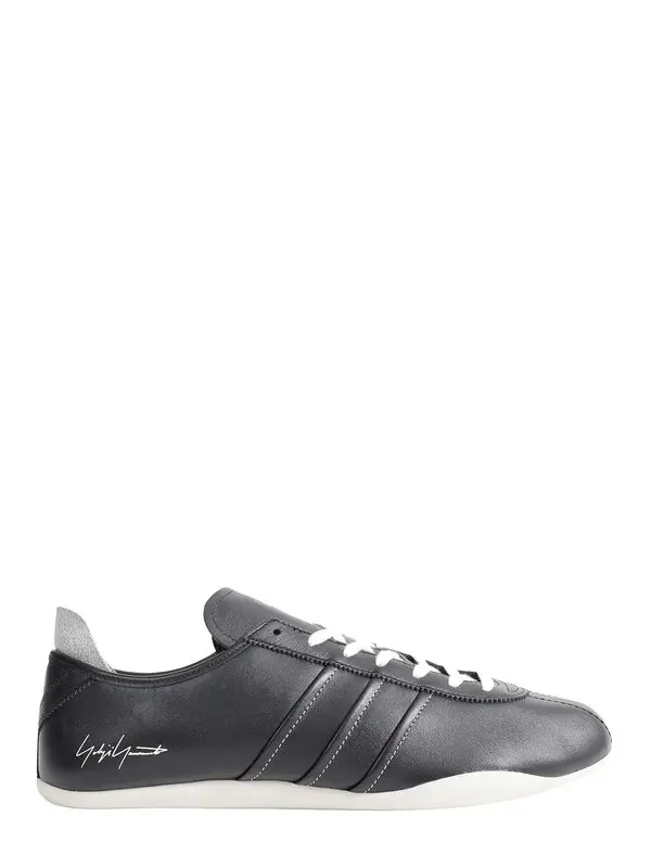 Y3 Tokyo Lace-up Leather Sneakers - Black