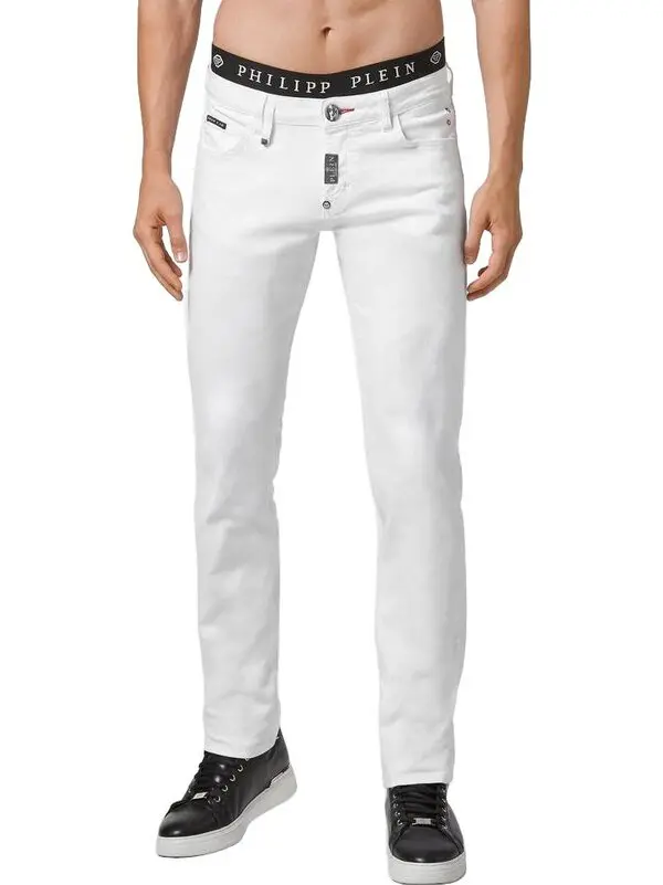 Philipp Plein Straight Supreme Fit Jeans - Summersnow