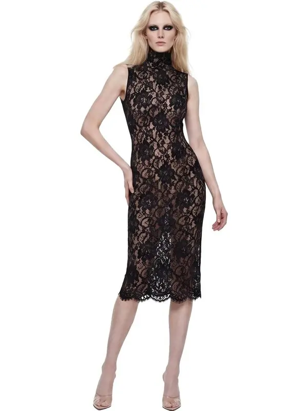 OSCARMORRIS Désir" Lace Dress - Black