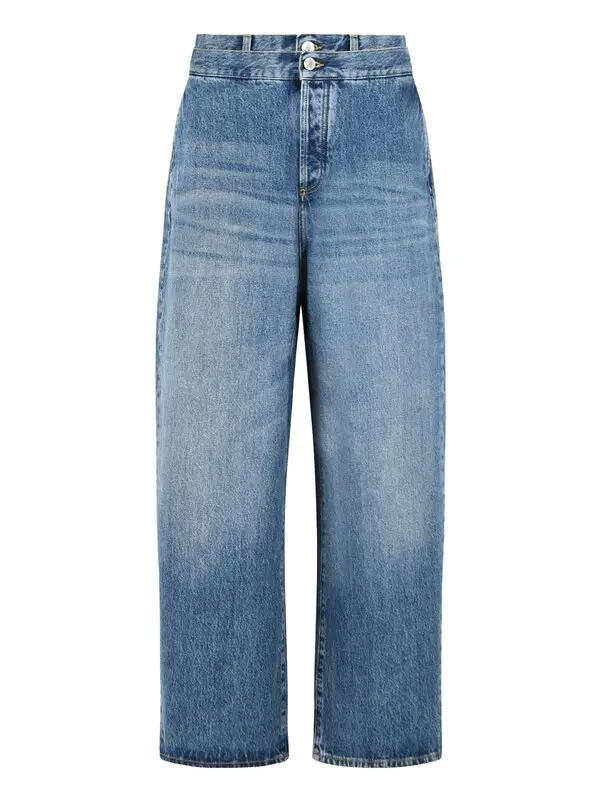 Attico Wide Leg Denim Jeans - Blue