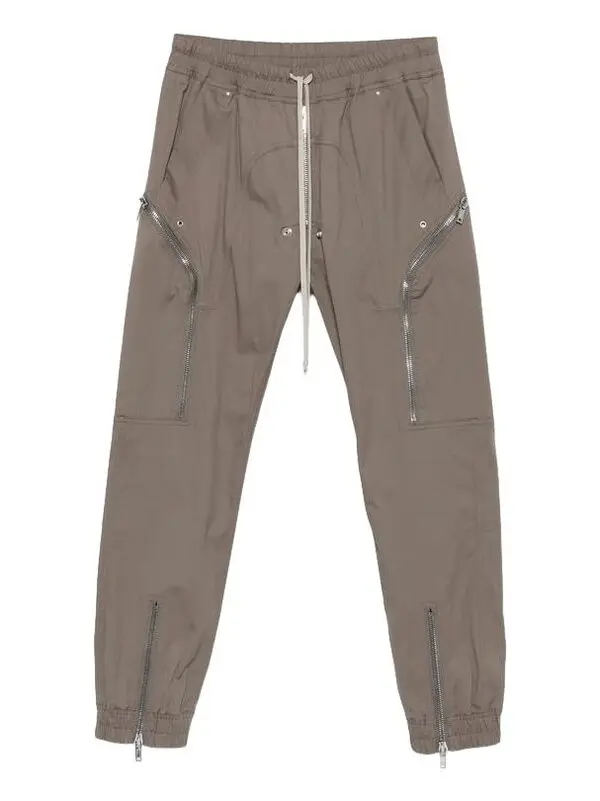 Rick Owens Grey Tapered Trousers - Gray
