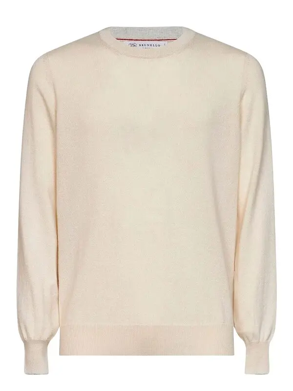 Brunello Cucinelli Pure Cashmere Crew Neck Sweater - Multicolor