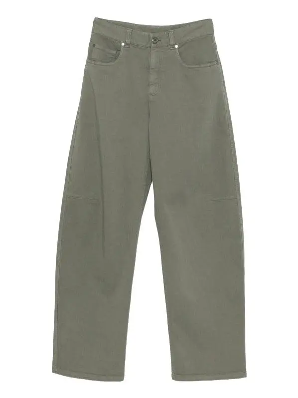 Brunello Cucinelli Wide-leg Denim Jeans - Green