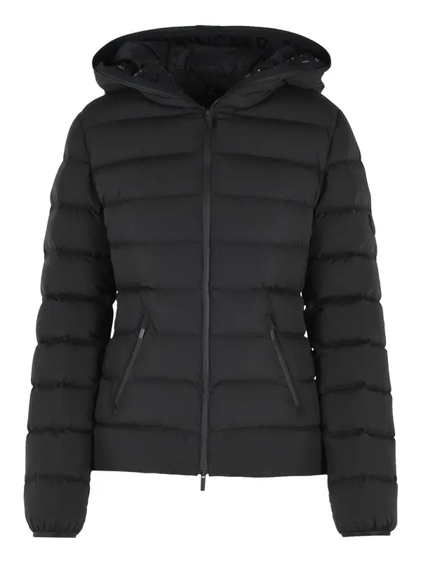 Moncler Matt Polyester Hooded Down Jacket - Black