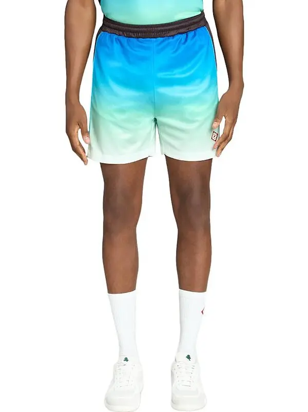 Casablanca Gradient Football Shorts - Blue Gradient