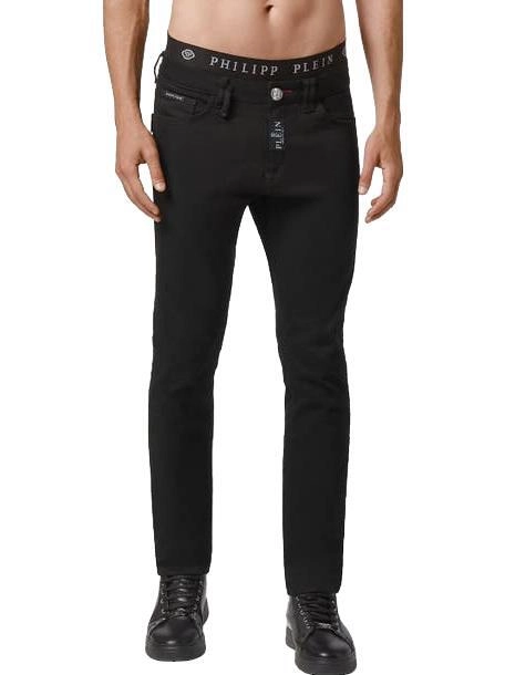 Philipp Plein Slim Fit Jeans With Embellished Pocket - Summernight