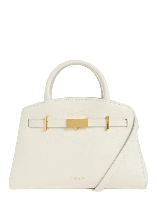 DEMELLIER The Small Hudson Leather Tote - Chalk