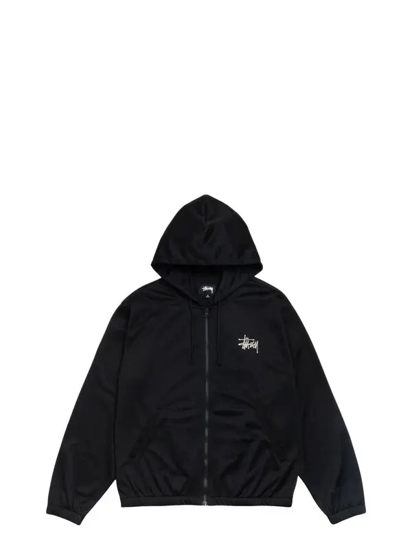StÜssy Athletic Mesh Zip Hoodie - Black