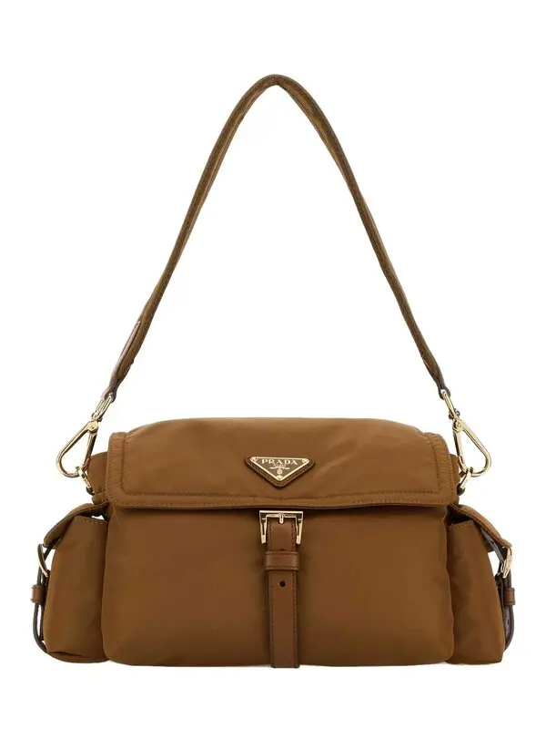Prada Re-nylon Shoulder Bag - Brown