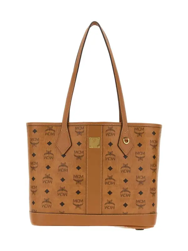 Mcm Printed Canvas Liz Vi Shopping Bag - Multicolor